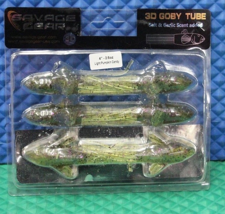 Savage Gear 3D Goby Tube Lure 4-inch - 2/5oz GT-100 Series CHOOSE YOUR ...