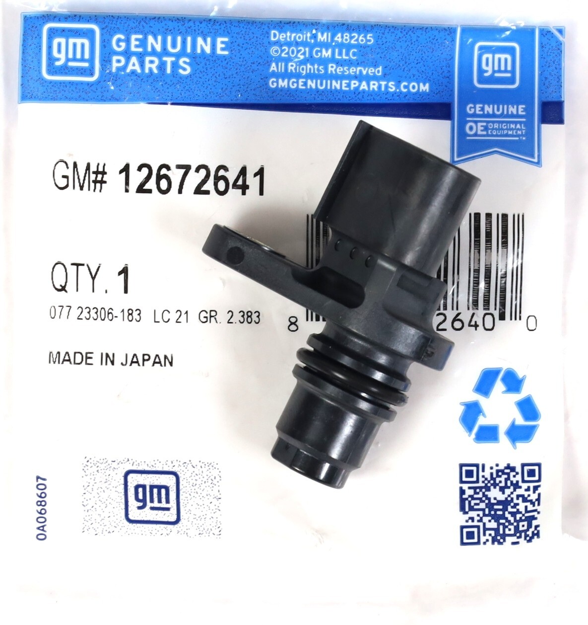 Genuine 12672641 Crankshaft Position Sensor 2011-2016 Chevy GMC Duramax ...