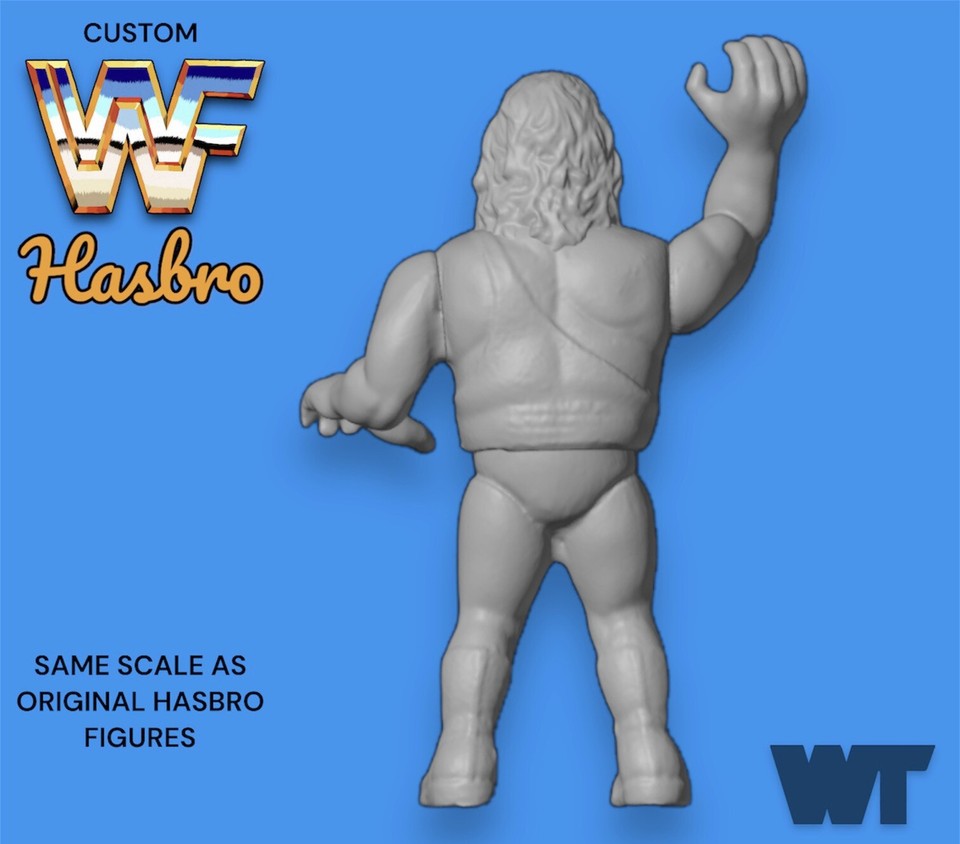 THE GIANT PAUL WIGHT BIG SHOW Unpainted WWF Hasbro CUSTOM MATTEL RETRO ...