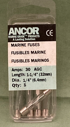 QTY 2 NEW ANCOR 601300 5 PK 30 AMP MARINE FUSES | eBay