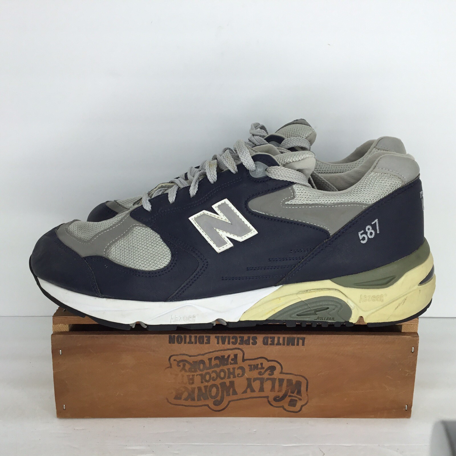 New Balance 587 M587NV Blue Gray Sneakers Running Shoes Men’s Size 12.5 ...