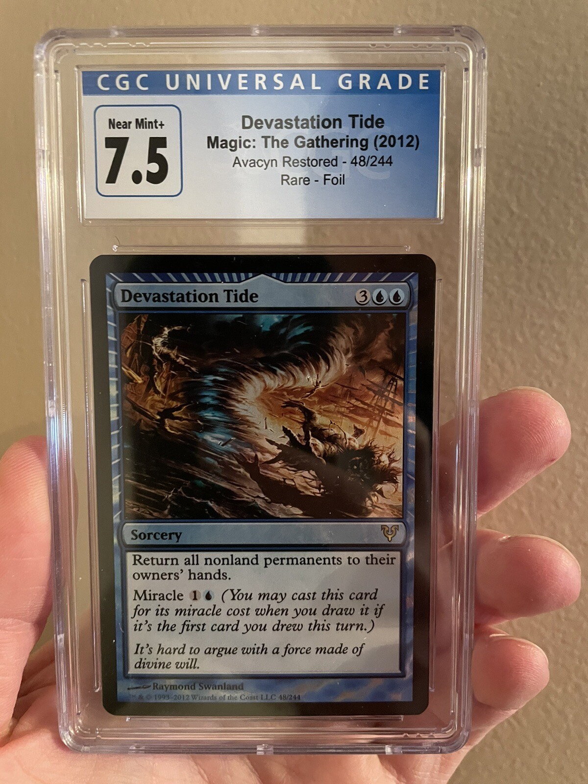 English - 1 x MTG Devastation Tide - Foil Avacyn Restored Cgc 7.5 | eBay