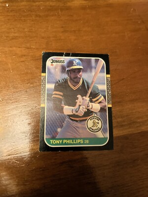 Tony Phillips - 1987 Donruss #103 - Oakland Athletics Baseball Card | eBay