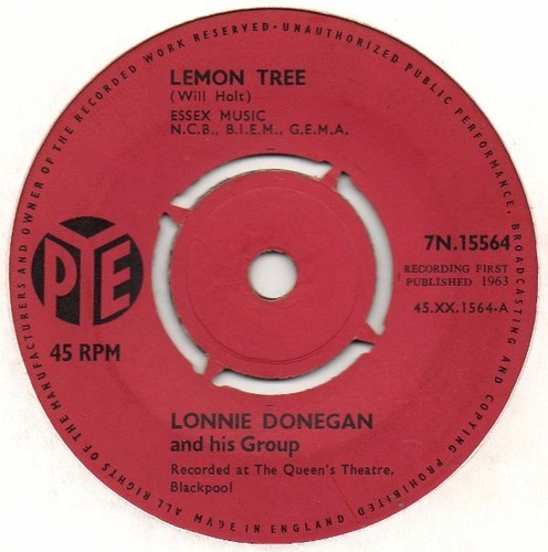 Lonnie Donegan - Lemon Tree 17.8cm Vinyle 45rpm | eBay
