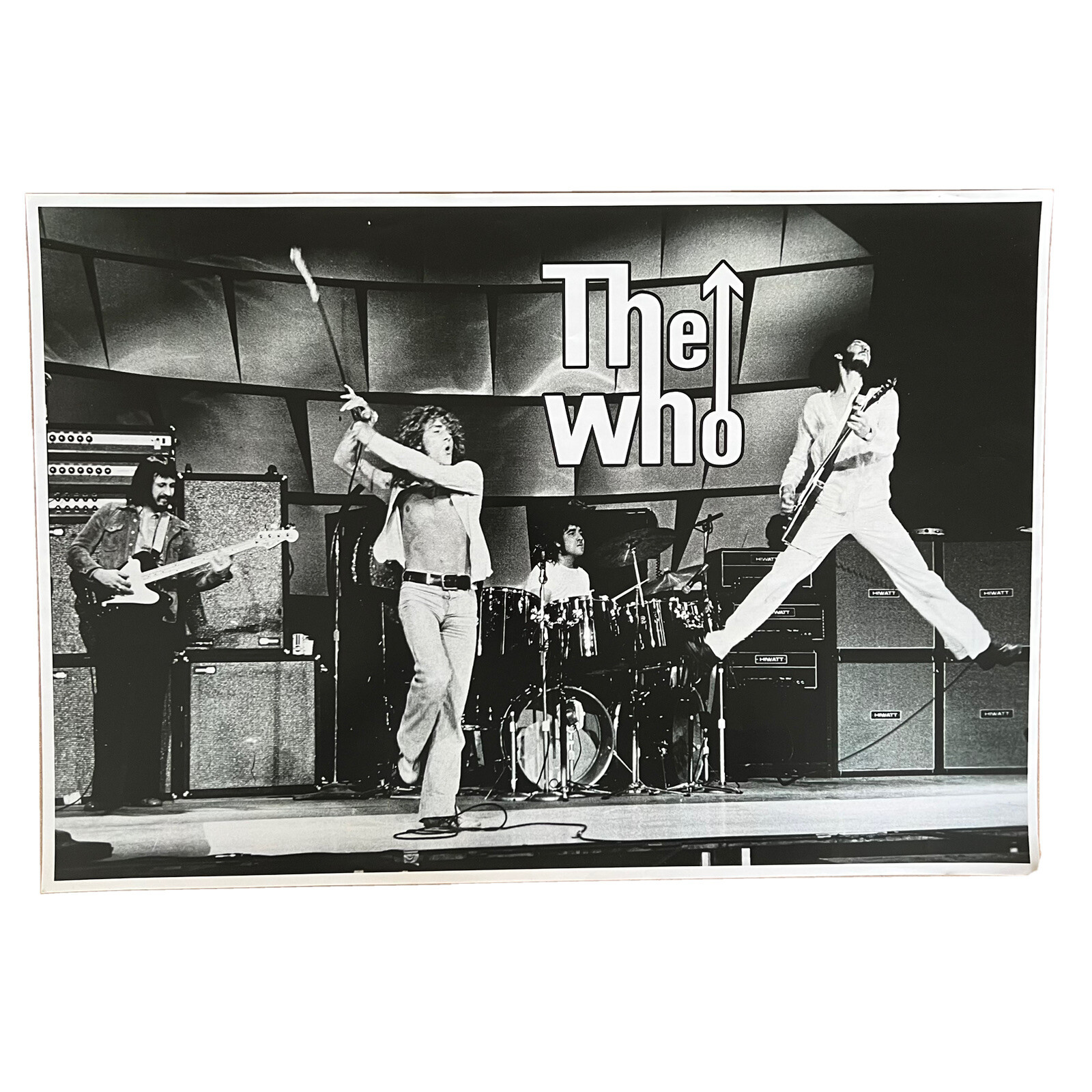 The Who Poster Classic Rock Concert Black And White 19”x13” READ DESC ...
