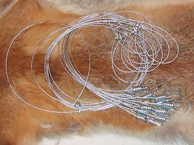 60" 1/16thx1x19Micro Lock Snares good for bobcat (1 DZ) [traps,snares ...