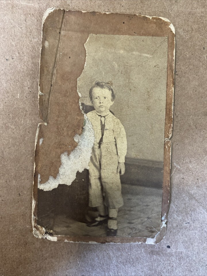 Antique Photo CDV Girl Boy Kansas / Tennessee? | eBay