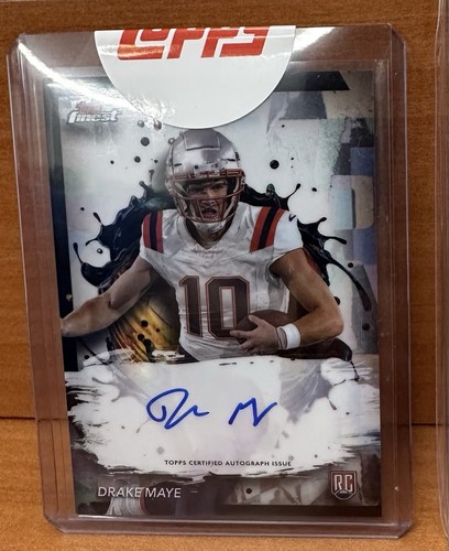 2024 Topps Rookie Finest ON CARD Autograph Drake Maye ** REDEMPTION ...