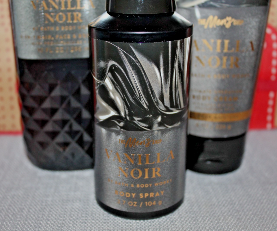 Bath & Body Works Mens Collection Vanilla Noir Wash,Body Spray & Cream ...