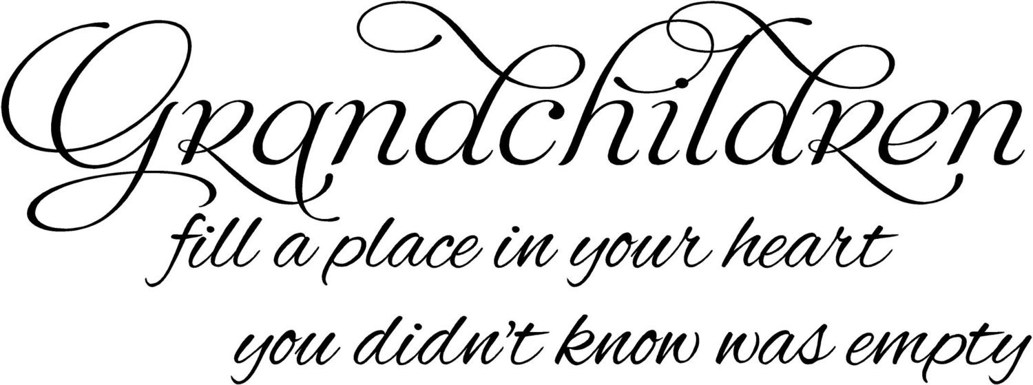 GRANDCHILDREN FILL A PLACE IN YOUR HEART Vinyl Wall Decal Lettering grandchildren-fill-a-place-in-your-heart-vinyl-wall-decal-lettering