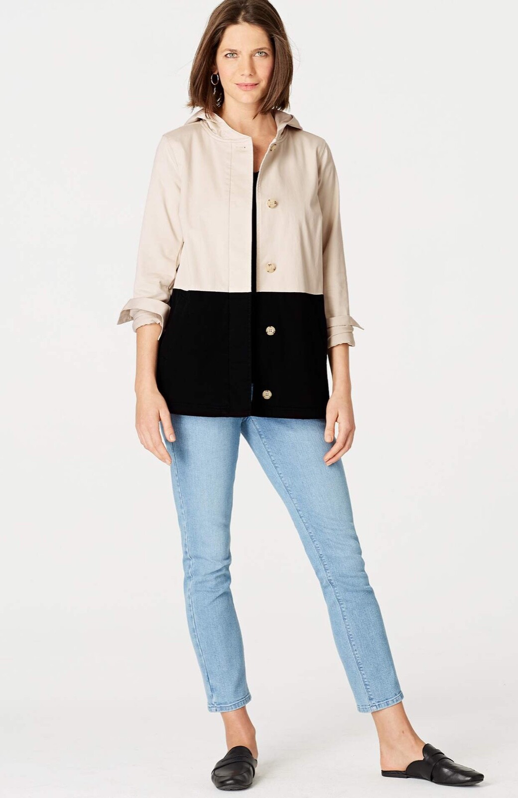 J.Jill - L(16/18) - NEW Stylish Hooded A-Line Jacket - NWT $159 | eBay