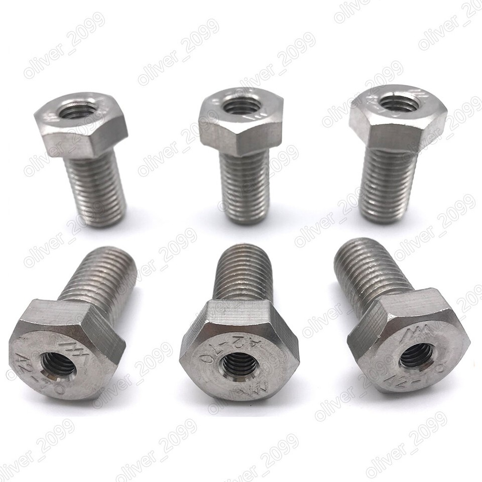 M8 M10 M12 M14 M16 M20 Stainless Steel Hex Head Bolts Hollow Thread ...