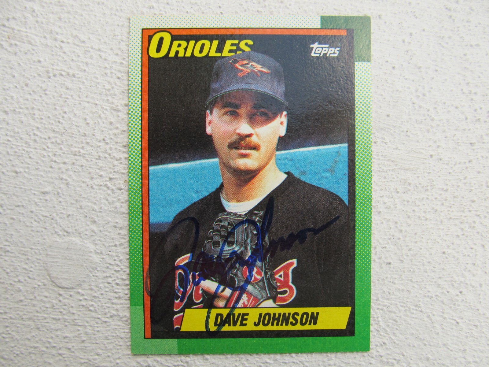 Orioles Dave Johnson Signed Autographed 1990 Topps Mint | eBay