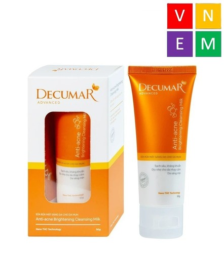2x Decumar Anti-Acne Brightening Cleansing Milk Advanced 50g- Vietnam ...