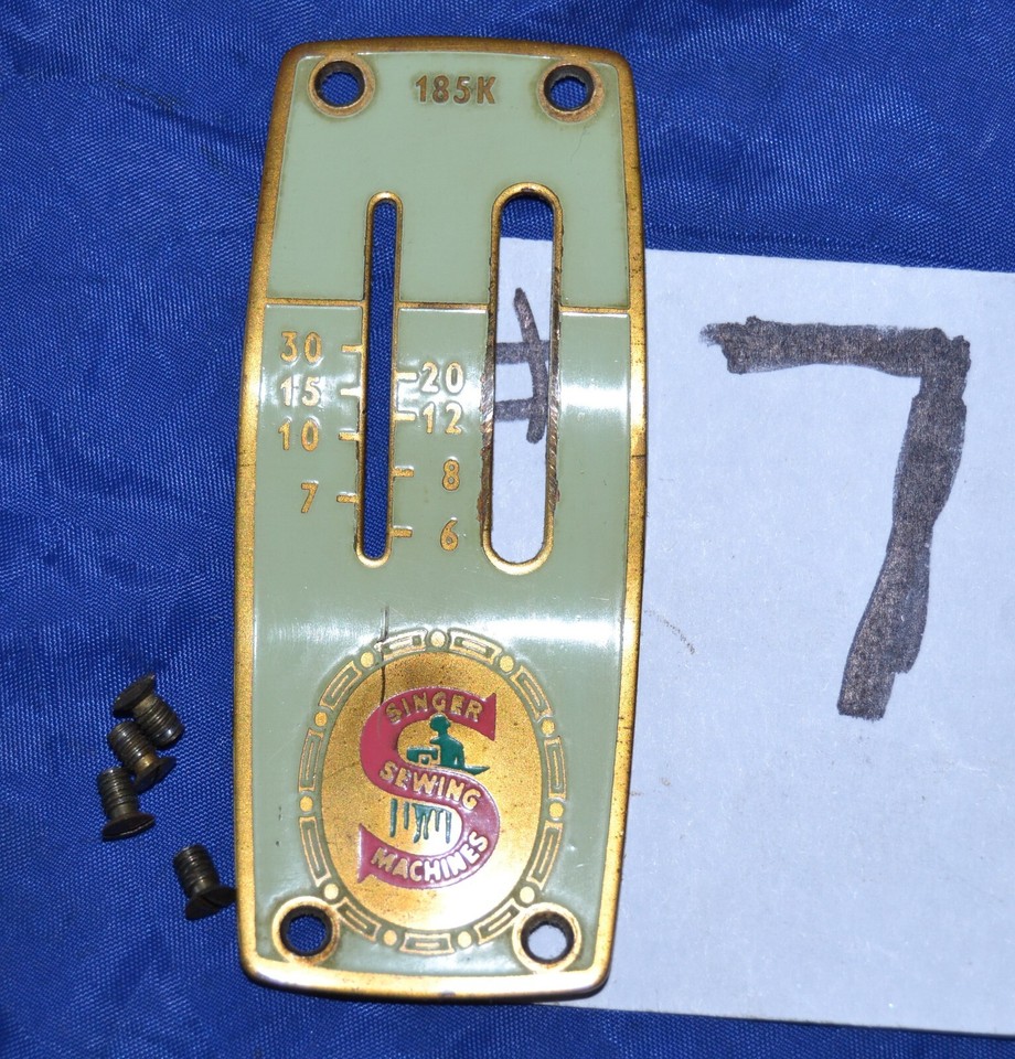 SINGER 185/185J/K GREEN SEWING MACHINE ORIGINAL USED PARTS SIZE OF ...