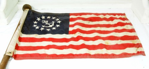 American Flag with a Fouled Anchor in a Circle of Thirteen Stars | eBay