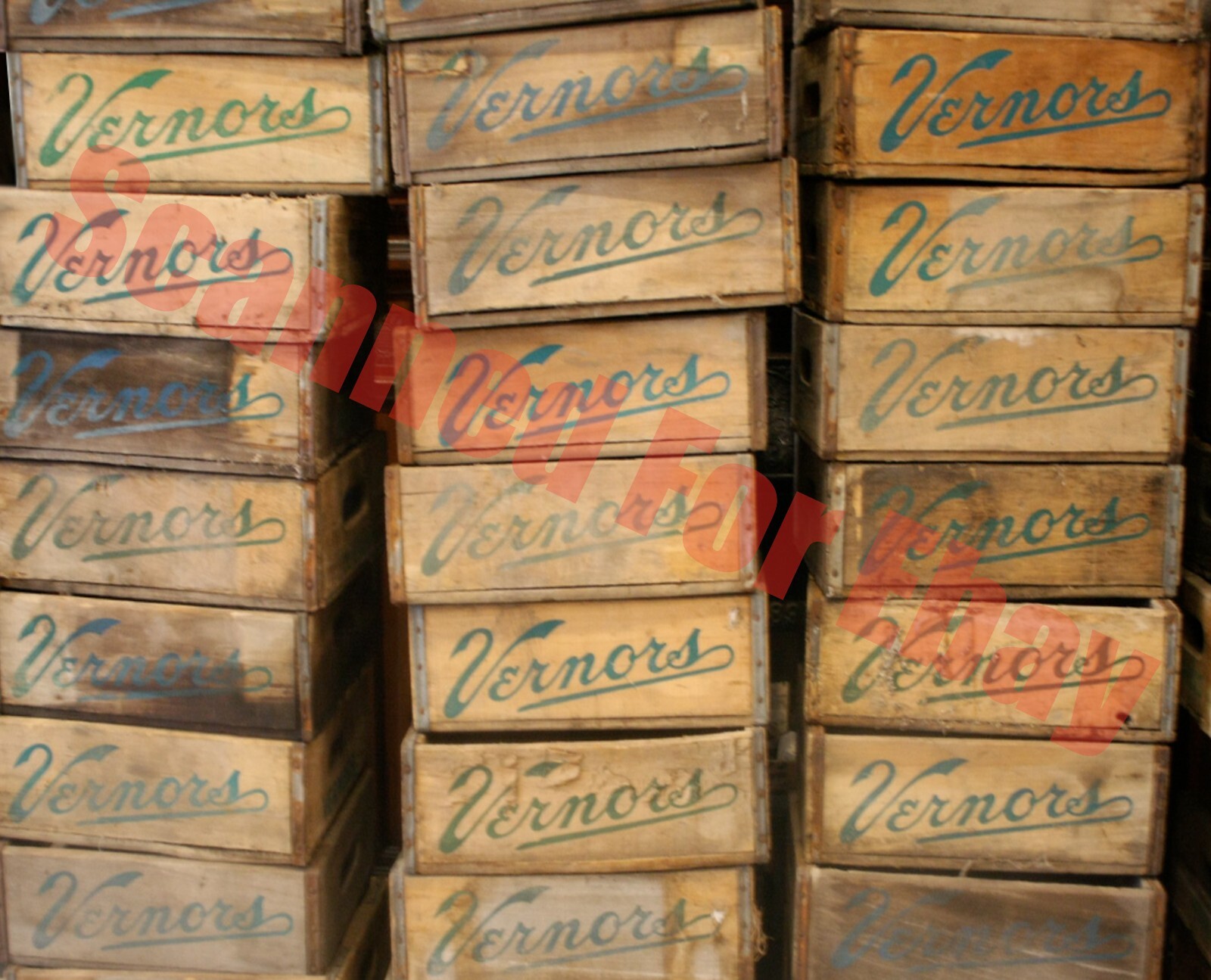 Vernors Pop Soda Ginger Ale Wood Boxes Detroit Art 8x10 Photo + FREE ...