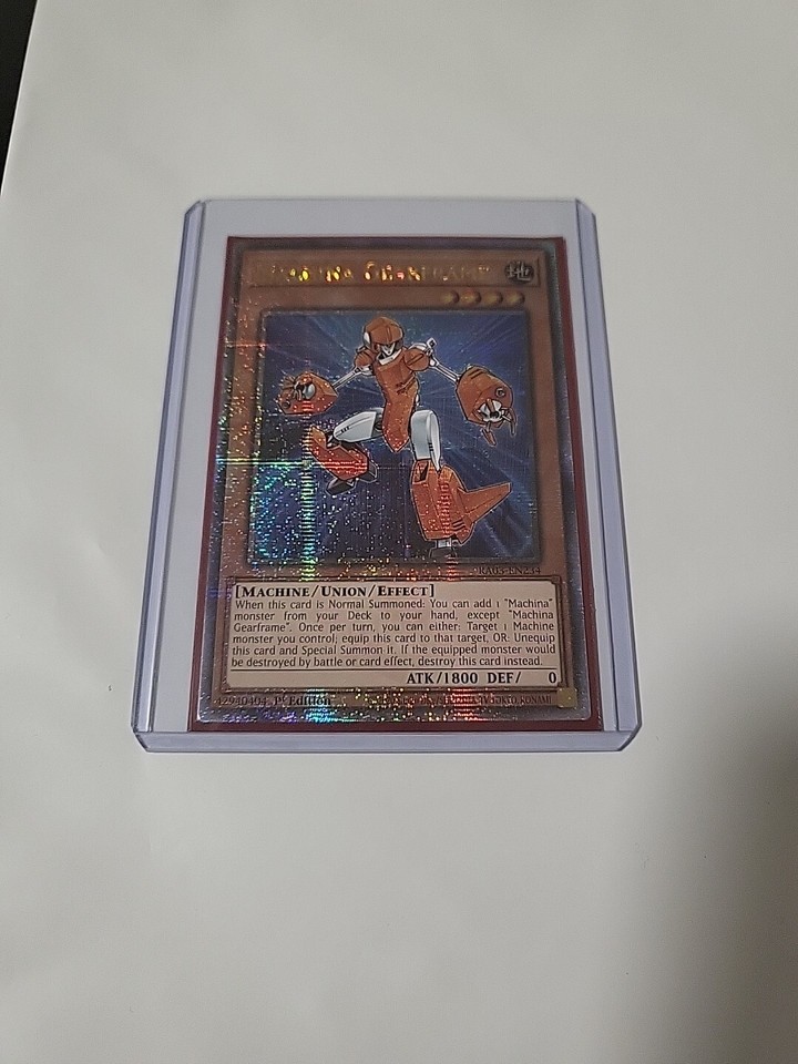Yugioh TCG - Machina Gearframe - Quarter Century Secret Rare - RA03 ...