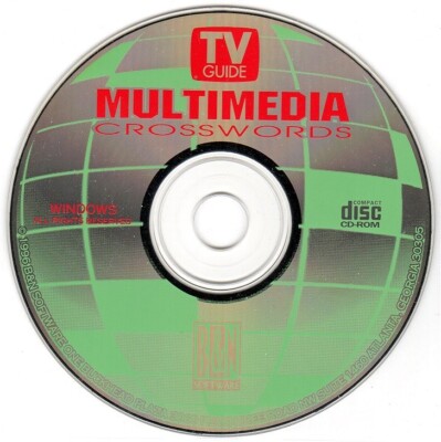 TV Guide Multimedia Crosswords (PC-CD, 1996) for Windows - NEW CD in ...