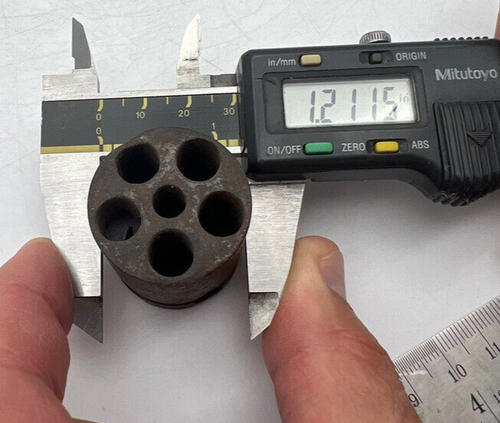 33 Caliber Antique Black Powder Revolver Cylinder No Markings Colt ...