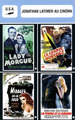 FICHE CINEMA : JONATHAN LATIMER AU CINÉMA | eBay