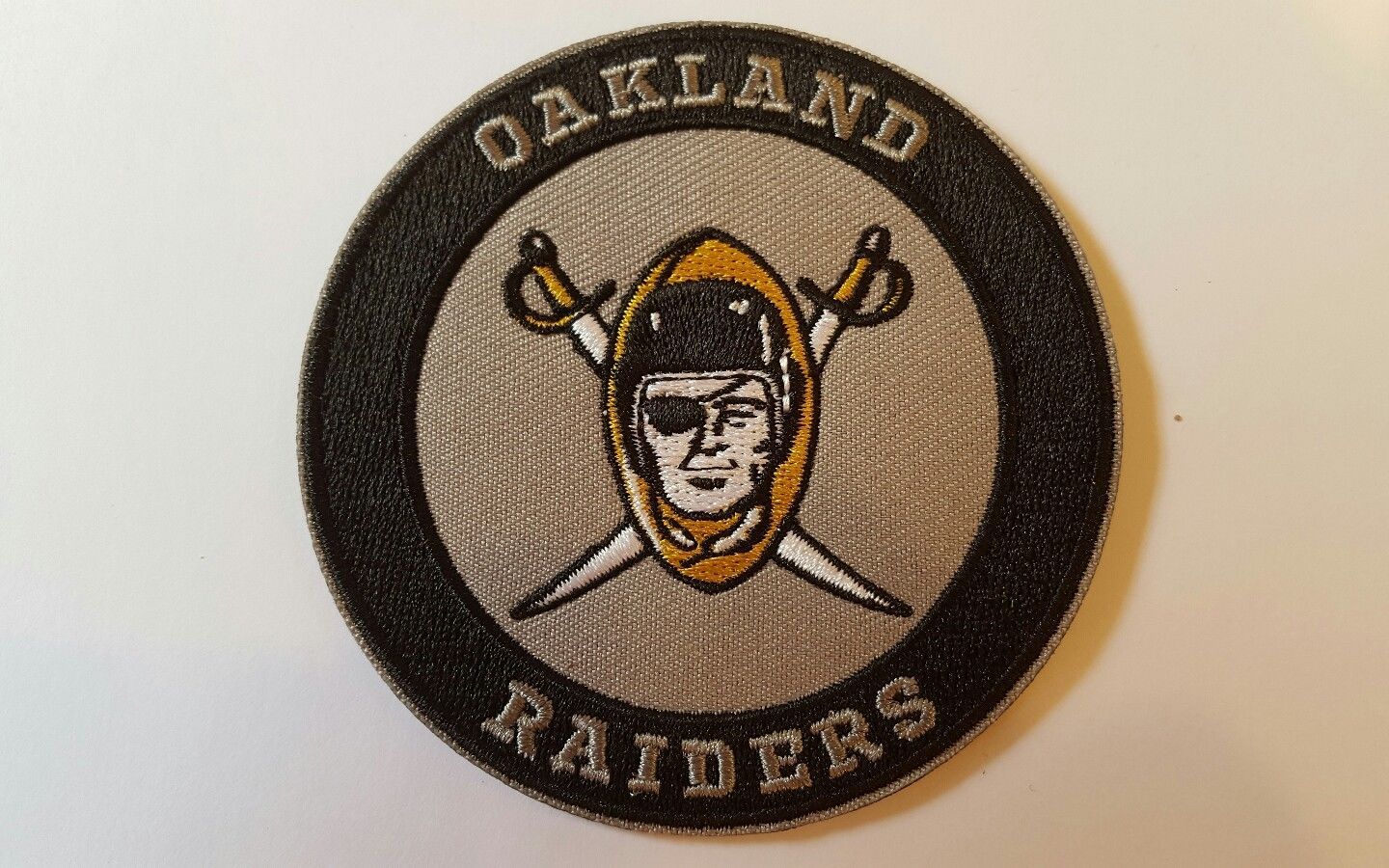 Oakland Raiders Vintage Iron on Embroidered CLASSIC Patch 3" x 3 A1 ...