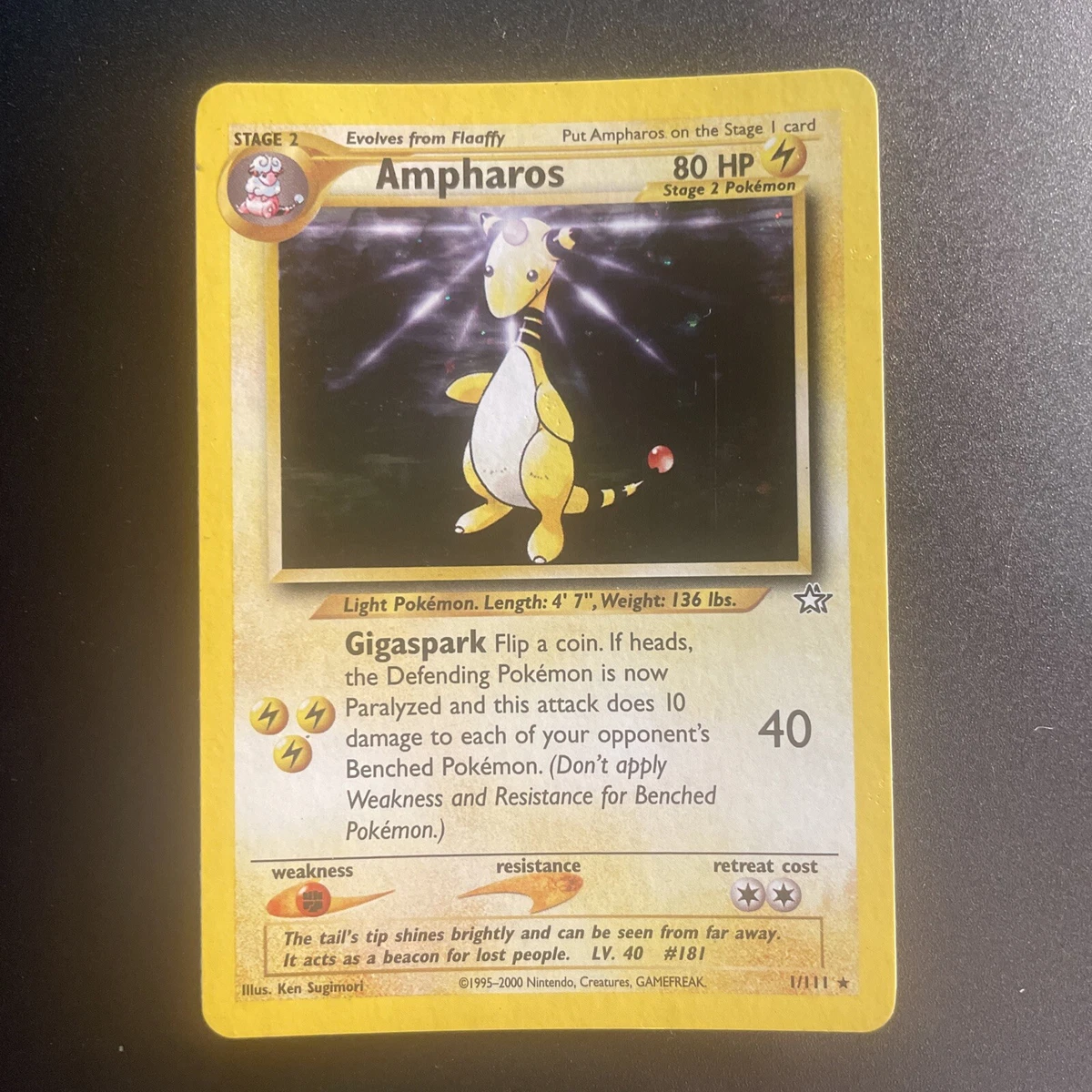 Ampharos Card