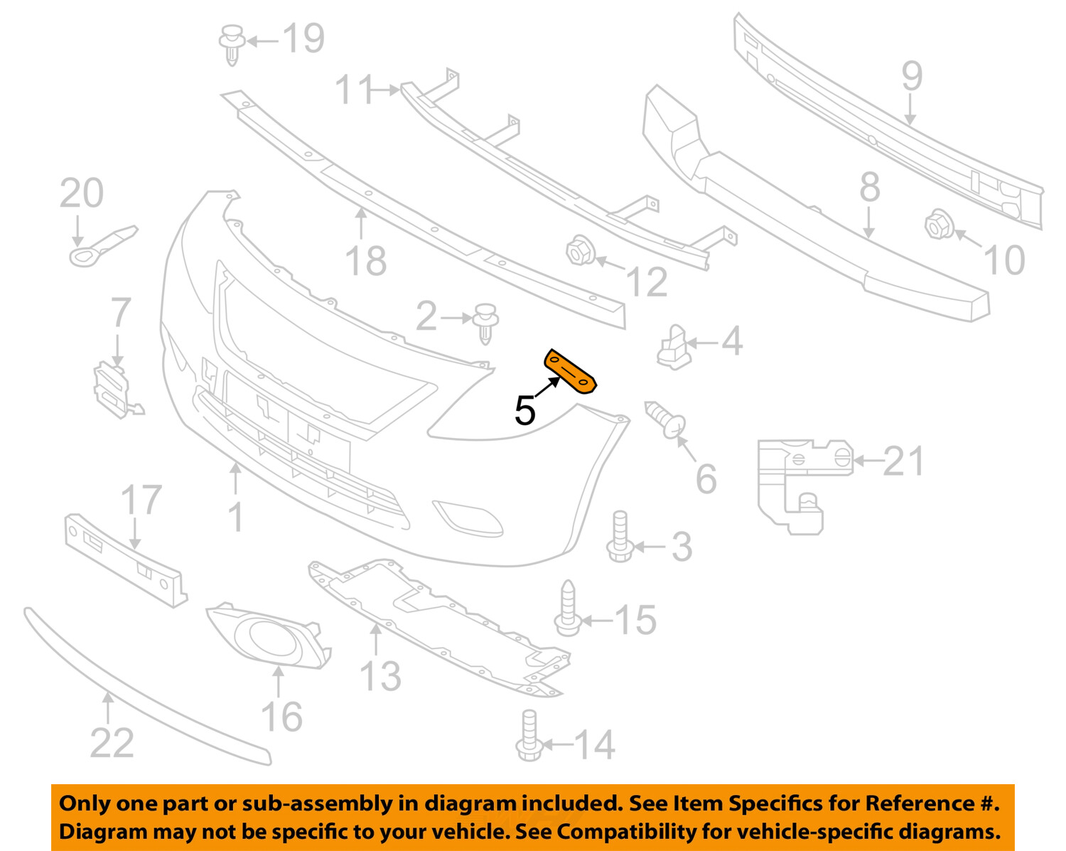 Nissan 622243BA0A Genuine OEM Factory Original Side Bracket for sale ...