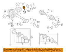 VW Volkswagen OEM 11-16 Touareg Front Differential-pinion Seal ...