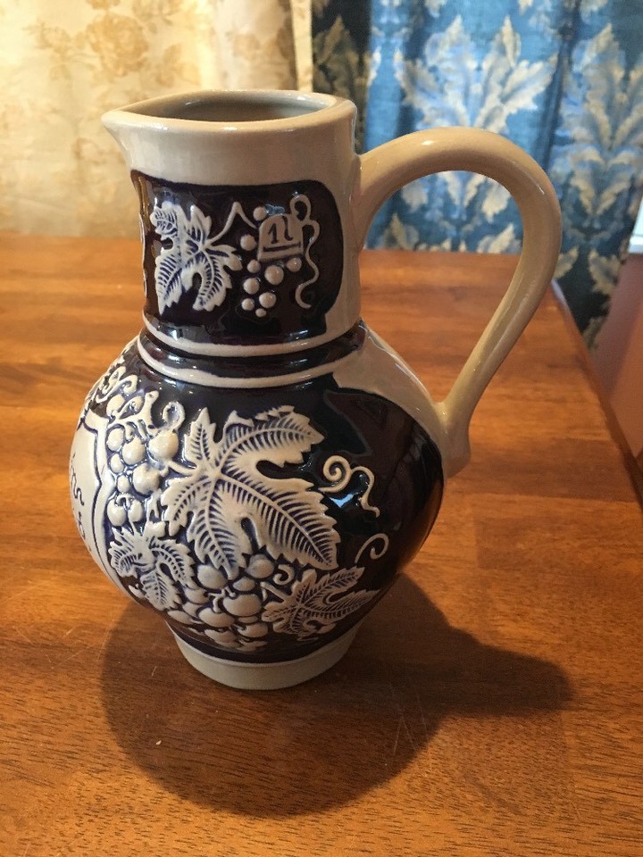 Vintage GERZ Wine Pitcher STAFFEL STONEWARE West Germany, 7" tall | eBay