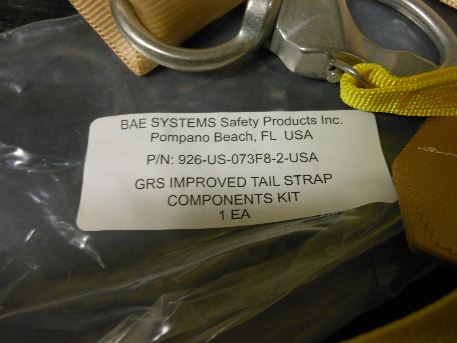 Military Gunner Restraint System Improved Tail Strap BAE Systems MRAP ...