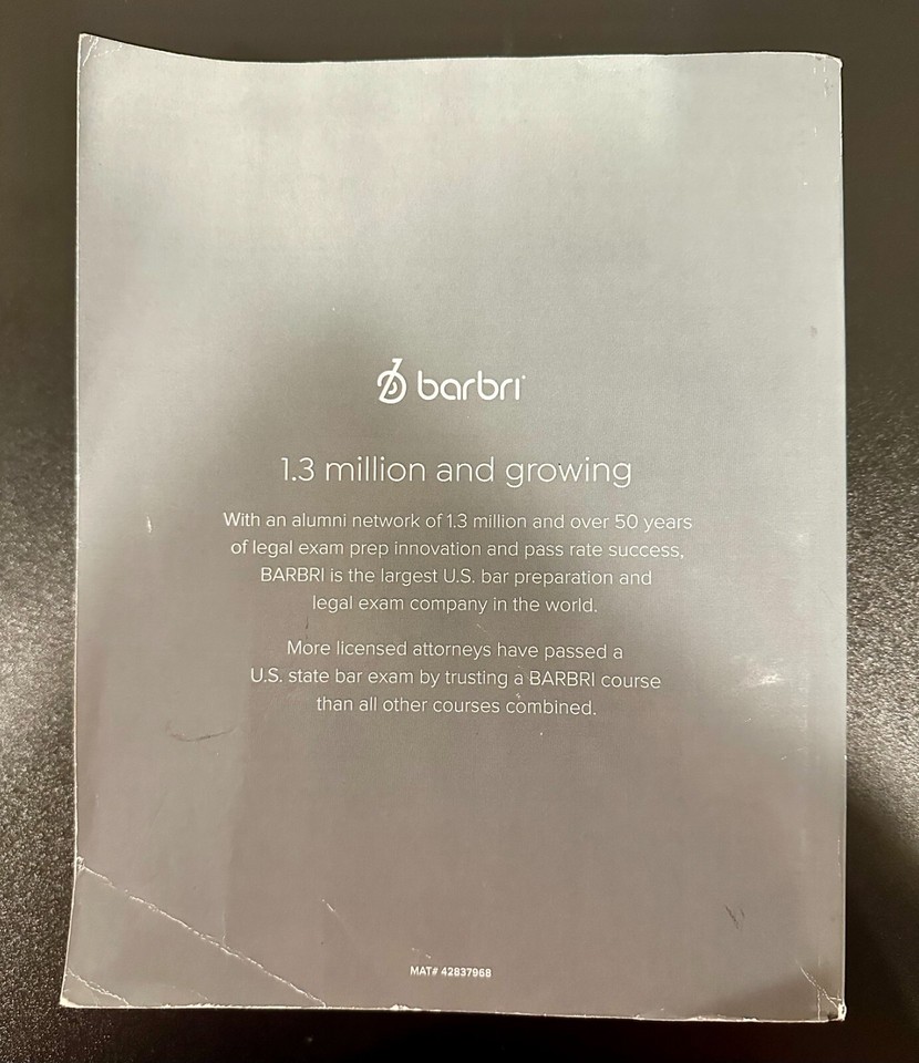 Barbri 1L Outlines - First Year Outlines 2021 (Civil Procedure, Torts ...