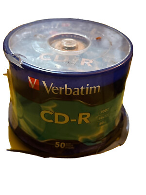 50 Pack Music CD-R Discs Media for Audio MP3 Data Recordable Spindle ...
