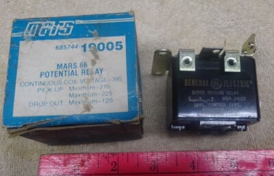 * GE General Electric - MARS 66 - POTENTIAL RELAY - NEW, OLD STOCK ...
