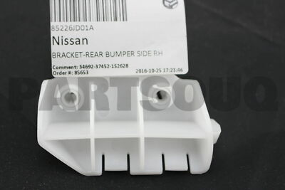 85226JD01A Genuine Nissan BRACKET-REAR BUMPER SIDE,RH 85226-JD01A | eBay
