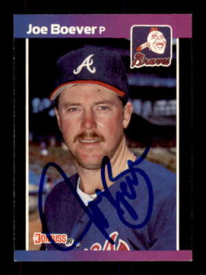 1989 Donruss #168 Joe Boever AUTOGRAPHED!!! Braves 236414 | eBay
