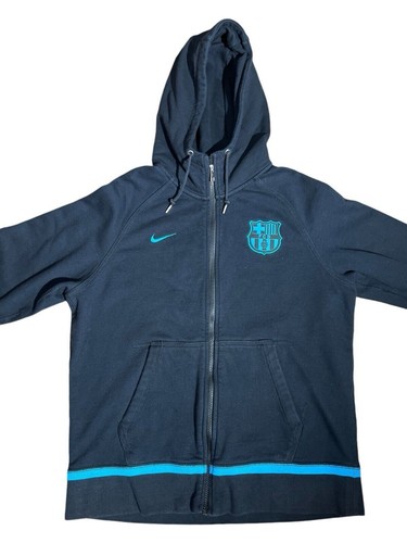 NIKE Mens FCB Tracksuit Top Jacket Black Polyester Sz L | eBay