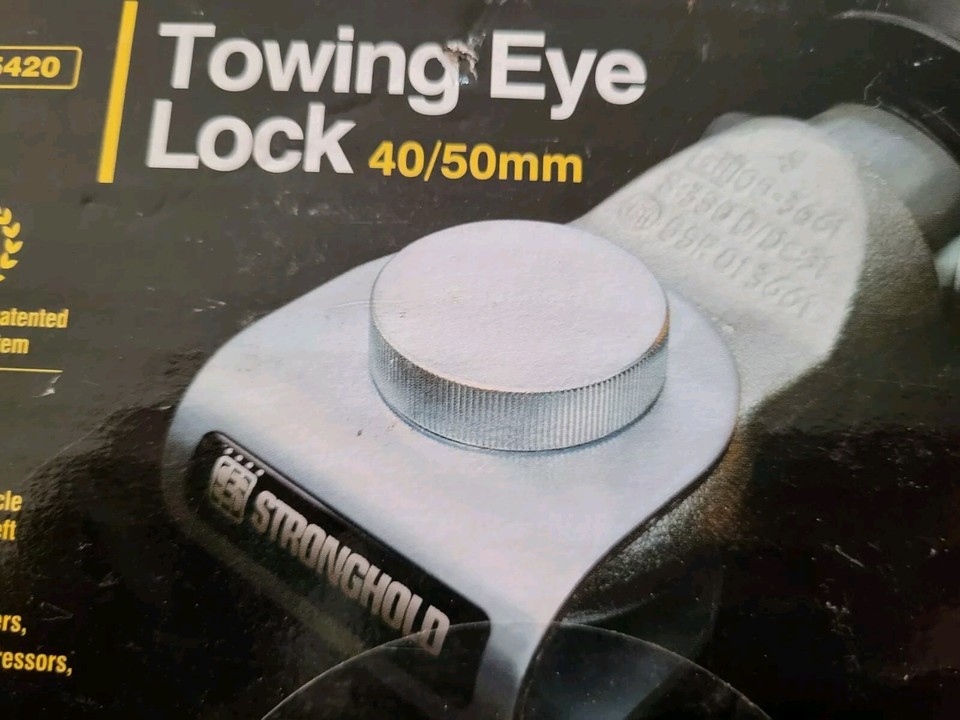 NEW Plant Trailer Towing Eye Lock 40 / 50mm, Stronghold, Insurance ...