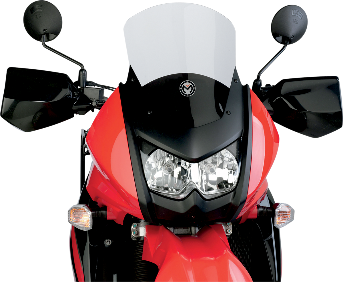 Moose Racing Adventure Windscreen +.2in - Clear with Silkscreen 2312 ...