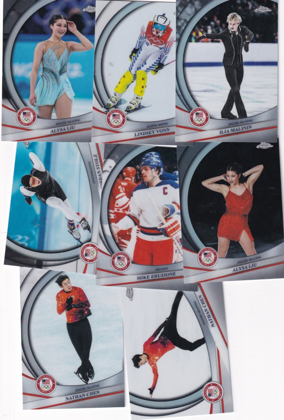 Silver Refractor 2026 Topps Chrome US USA Winter Olympics Pick Card ...