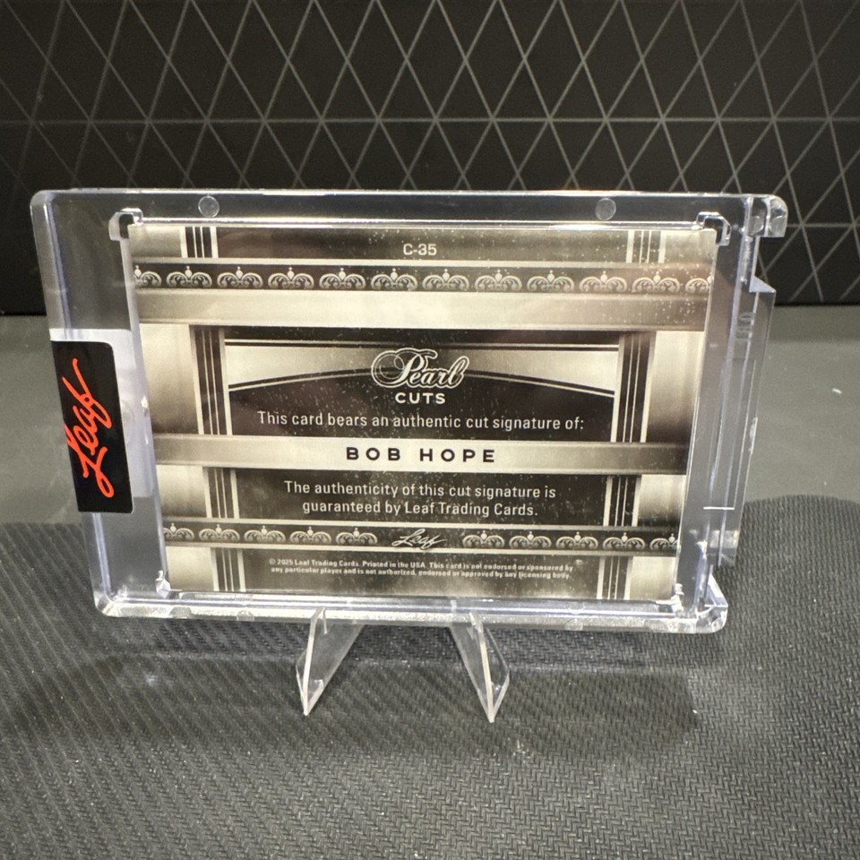 2025 Leaf Pearl Pearl Cuts Bob Hope Autograph/5 C-35 | eBay
