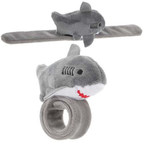 2 Pcs Stuffed Plush Animal Slap Bracelets Shark Snap Bands Kids Party Favors | eBay UK