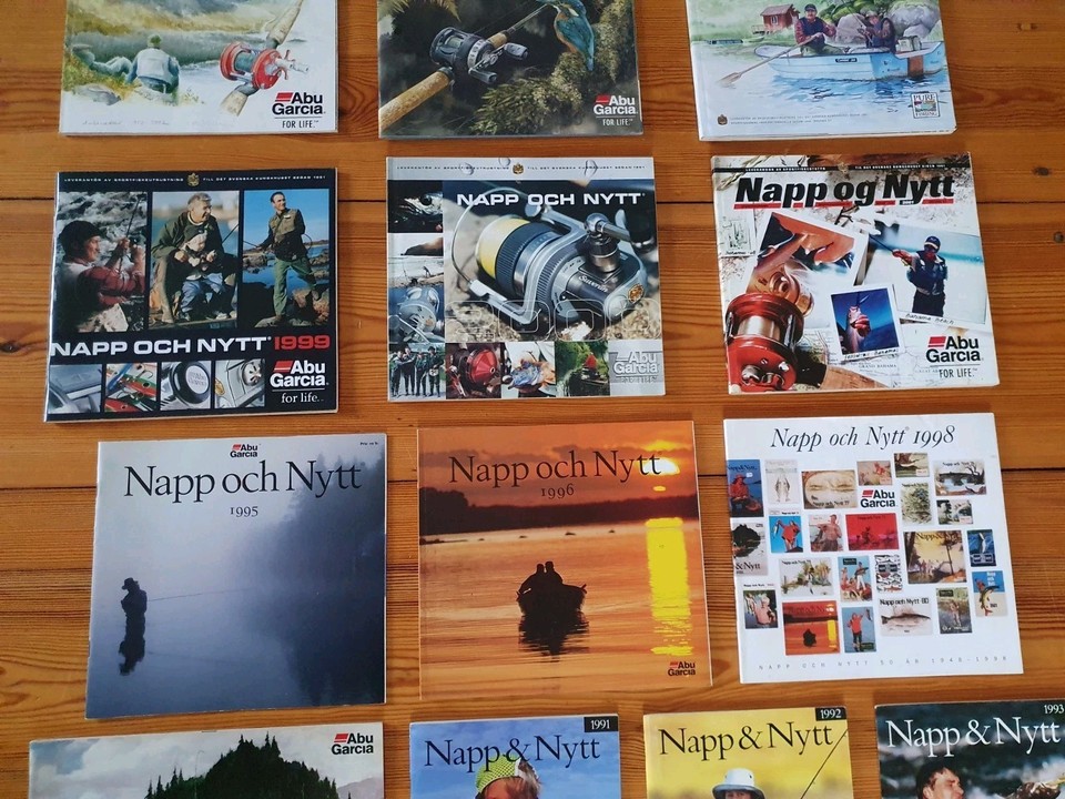 ABU - 28 Kataloge - Petri Heil - Napp och Nytt - Angelsport - 1973 bis ...