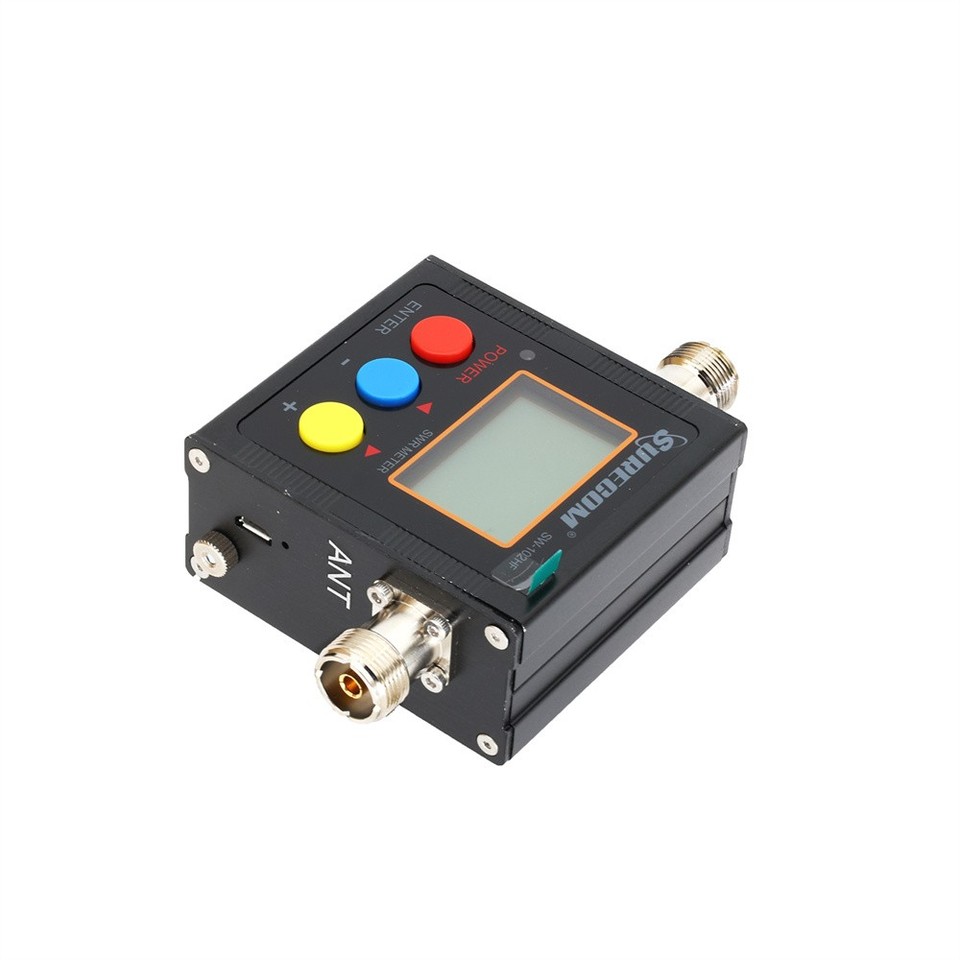 SW-102 HF 1.5-70Mhz Antenna Digital Power &SWR Meter for Portable Two ...
