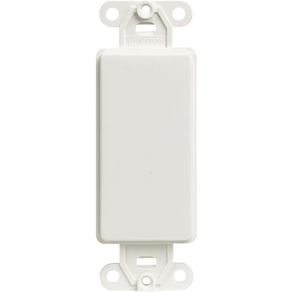 (5)- Leviton Decora QuickPort White Blank Wallplate Insert 012-80414 ...