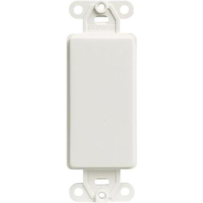 (5)- Leviton Decora QuickPort White Blank Wallplate Insert 012-80414 ...