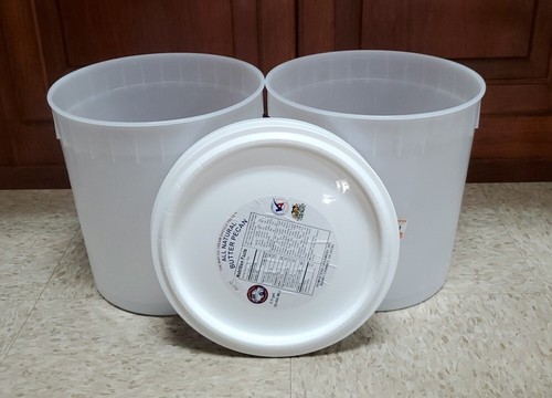2,- 3 Gallon Food Grade Containers With Lid | eBay