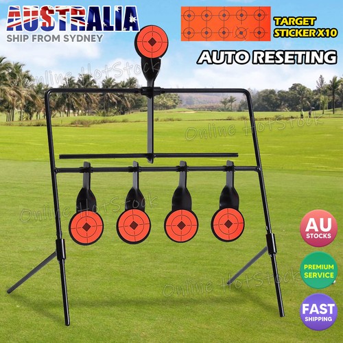 Auto Reset Shooting Target Metal Splatter Archery Resetting Air Riffle ...