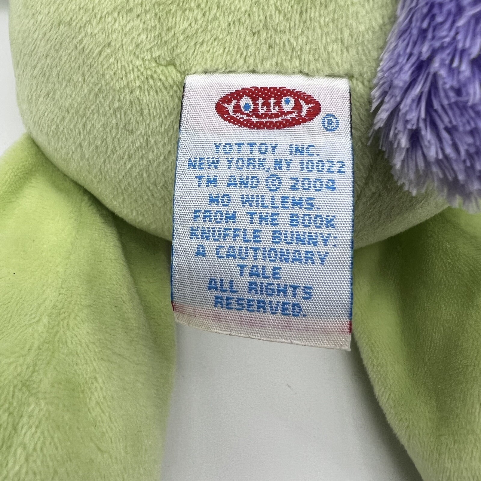 Yottoy Original Knuffle Bunny Mo Willems Plush Toy Green Rabbit Stuffed ...