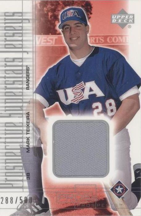 2001 Upper Deck Pros & Prospects - Mark Teixeira #138 /500 (MEM, RC ...